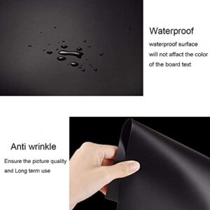 Meking Black PVC Photography Backdrop Matte & Reflective PVC Background 24x51inches (60x130cm) Dual Side Vinyl Photo Backdrop for Product Video Photography Studio