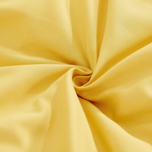 Wellboo Yellow Comforter Sets Queen Solid Yellow Bedding Comforter Sets Cotton Plain Bright Yellow Bed Comforters Queen Size Modern Pure Light Yellow Dorm Quilts Soft Health Blanket Warm Fresh Bed