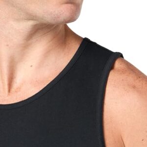 Amazon Essentials Men's Regular-Fit Tank Top, Black, Large