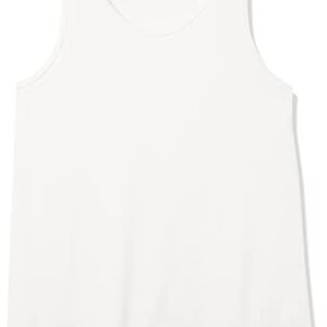 Amazon Essentials Men's Tech Stretch Tank T-Shirt, White, Large