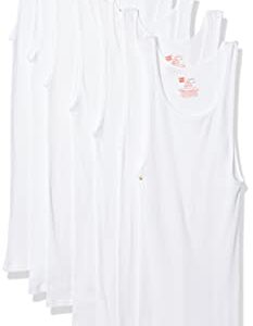 Hanes Ultimate Men's 7-Pack ComfortSoft Tank, White, Large