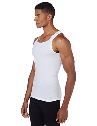 Hanes Ultimate Men's 7-Pack ComfortSoft Tank, White, Large