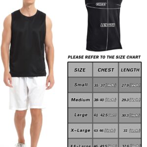 Pilamor Mens Tank Tops 3 Pack,Sleeveless Muscle T Shirts for Men's Fitness,Quick Dry Gym Tank Top for Men