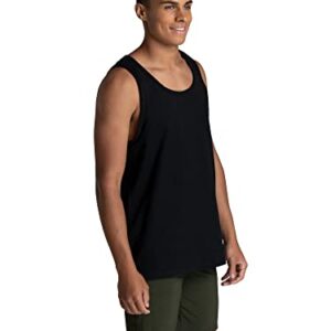 Fruit of the Loom Men's Eversoft Cotton Sleeveless T Shirts, Breathable & Moisture Wicking with Odor Control, Sizes S-4X, Tank-2 Pack-Black Ink, 3X-Large