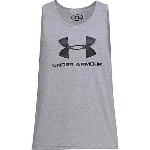 Under Armour Men's UA Sportstyle Logo Tank LG Gray