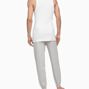 Calvin Klein mens 100% Cotton T-Shirt 3 Pack WHITE - Tank Top Medium