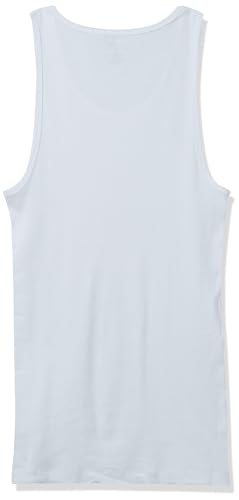 Calvin Klein mens 100% Cotton T-Shirt 3 Pack WHITE - Tank Top Medium