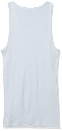 Calvin Klein mens 100% Cotton T-Shirt 3 Pack WHITE - Tank Top Medium