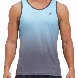 EZRUN Men's Tank Tops Quick Dry Workout Swim Beach Shirts Sleeveless Shirts for Bodybuilding Gym Fitness Training