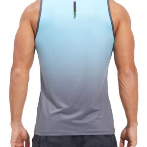 EZRUN Men's Tank Tops Quick Dry Workout Swim Beach Shirts Sleeveless Shirts for Bodybuilding Gym Fitness Training