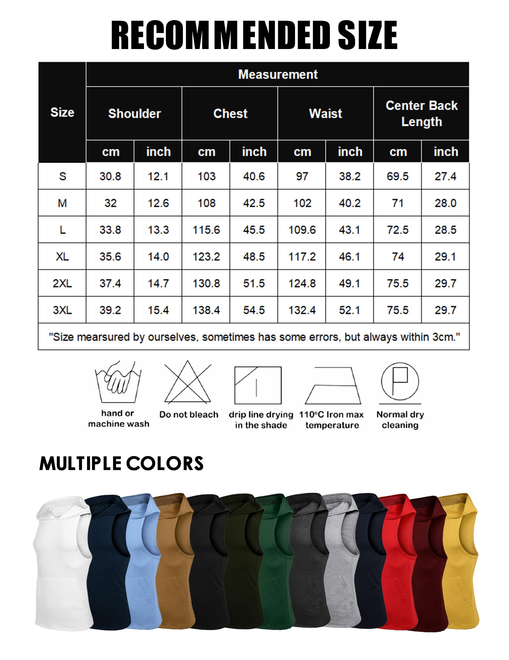 COOFANDY Men's Workout Hooded Tank Tops Bodybuilding Muscle Cut Off T Shirt Sleeveless Gym Hoodies White