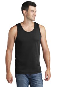 port & company core cotton tank top 4xl jet black