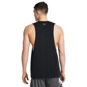 Under Armour Men's Sportstyle Left Chest Cut-Off T-Shirt , Black (001)/Black, Medium