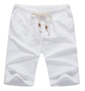 sailwind men’s linen shorts casual drawstring summer beach shorts