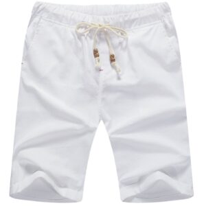 Sailwind Men’s Linen Shorts Casual Drawstring Summer Beach Shorts