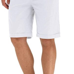 Sailwind Men’s Linen Shorts Casual Drawstring Summer Beach Shorts