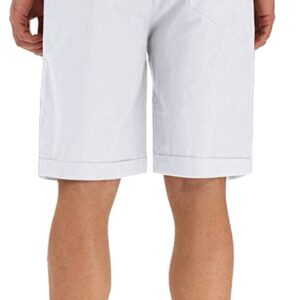 Sailwind Men’s Linen Shorts Casual Drawstring Summer Beach Shorts