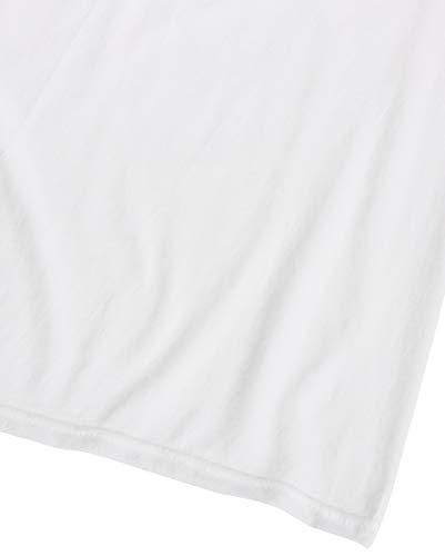 Hanes Mens Cotton, Moisture-wicking V-neck Tee Undershirts, Multiple Packs And Colors, White, Large US