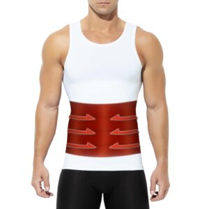 Arjen Kroos Men's Compression Shirt Slimming Body Shaper Tank Top Undershirts Tummy Shapewear