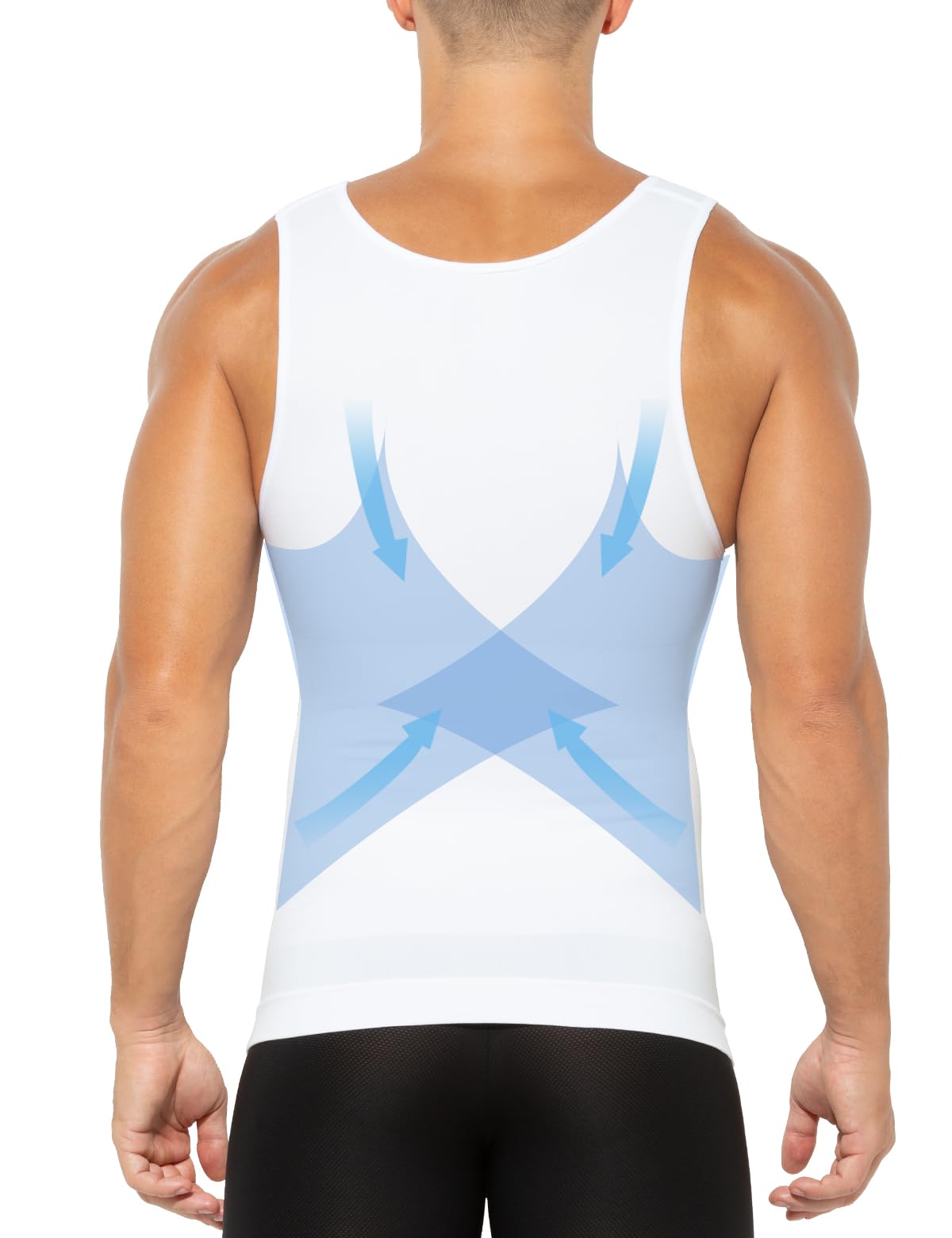 Arjen Kroos Men's Compression Shirt Slimming Body Shaper Tank Top Undershirts Tummy Shapewear