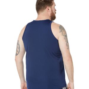 adidas Men's Heathered Tank Top, Team Navy Blue, Small