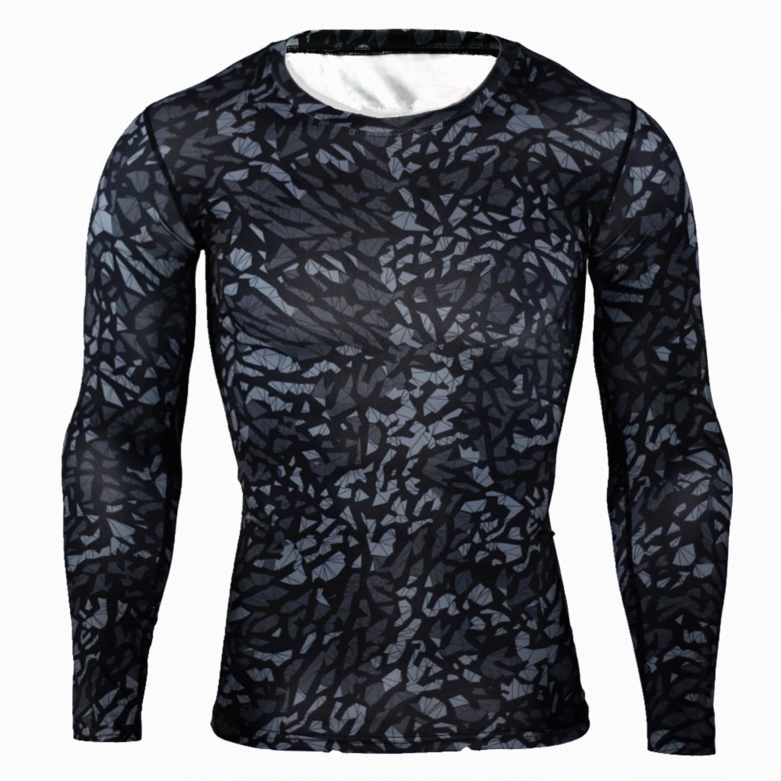 Miyaomn Tank Tops Men Men's Cotton Camouflage Hunting Shirts Workout Gym Crew Neck Long Sleeve Military Tactical Lightweight Performance Tee(Type - H,X-Large)