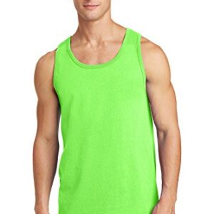 Port & Company Core Cotton Tank Top. PC54TT Neon Green