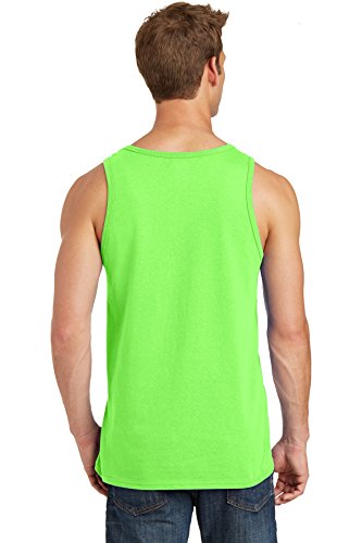 Port & Company Core Cotton Tank Top. PC54TT Neon Green