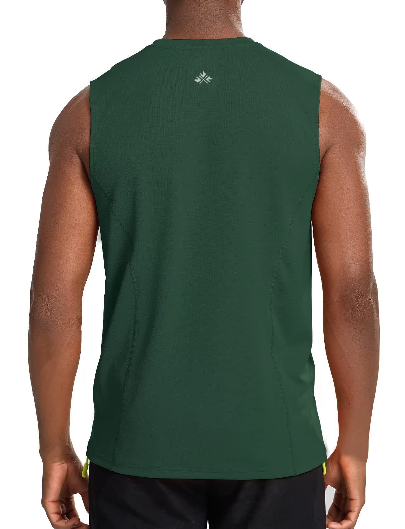 Zengjo Mens Athletic Tank Tops(Green,XL)