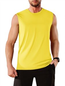 tacvasen mens sun tank tops mens yellow sleevelss shirts mens tank top workout men's tank tops undershirts mens sleeveless tee shirts