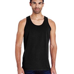 Hanes Mens ComfortWash Garment Dyed Sleeveless Tank Top, L, Black