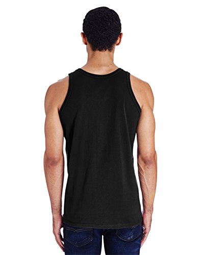 Hanes Mens ComfortWash Garment Dyed Sleeveless Tank Top, L, Black