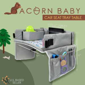 Acorn Baby Foldable Backseat Car Tray Table - Road Trip Must Haves Car Seat Activity Trays - Car Seat Travel Tray