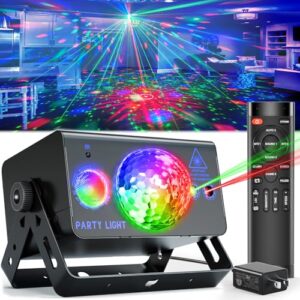 party lights dj disco ball light, led stage strobe lights sound activated with remote control for xmas club bar parties holiday christmas birthday wedding home decoration