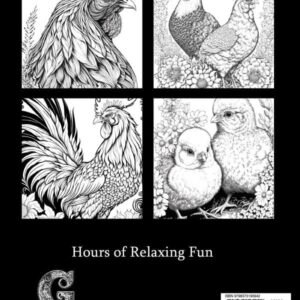 CHICKENS: An Eggcellent Coloring Book