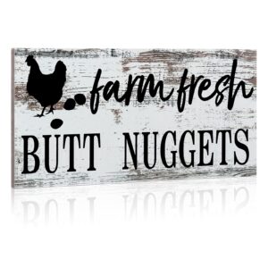 farm fresh chicken wall decor chicken coop accessories chicken coop sign rustic hen house decoration farmhouse wooden wall decoration for home kitchen decoration (retro color)