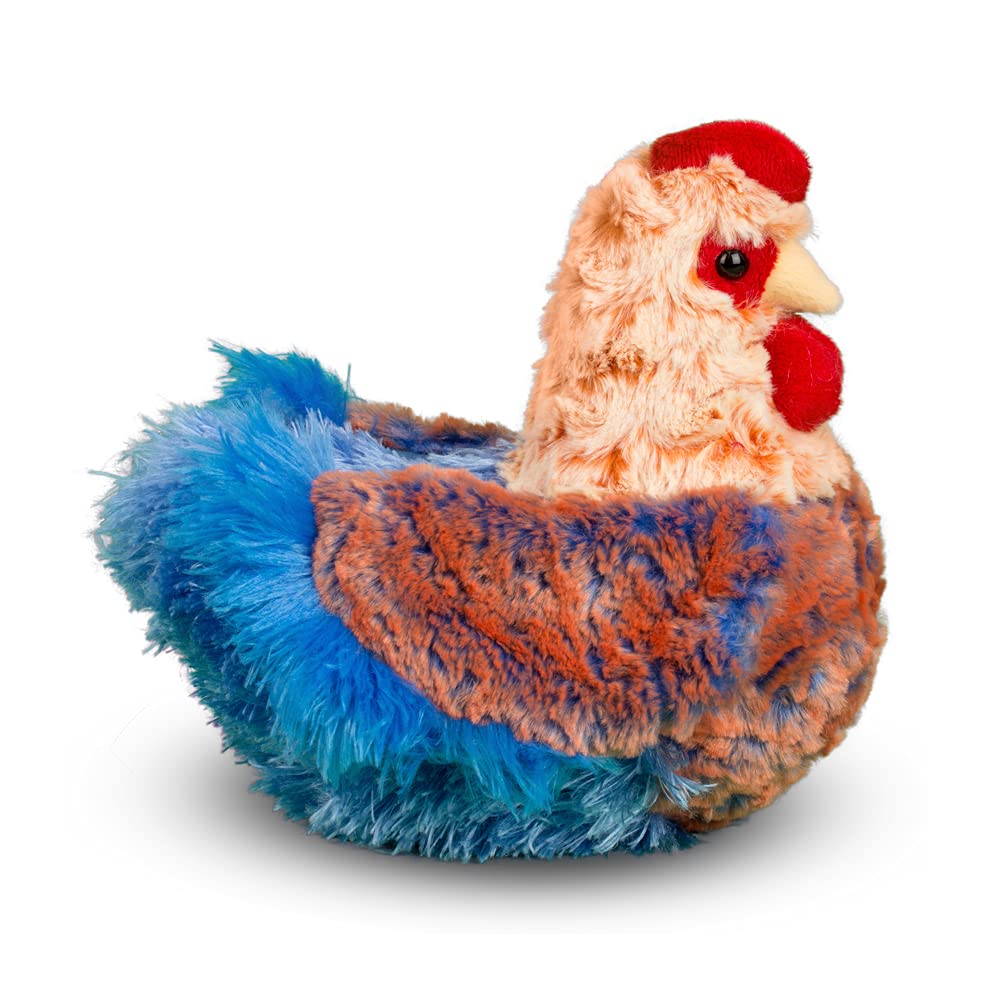 Douglas Henrietta Blue Lace Hen Chicken Plush Stuffed Animal