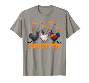 cute chicken halloween chick or treat t-shirt