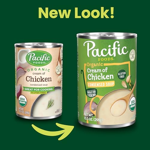 Pacific Foods Organic Cream of Chicken Condensed Soup, 10.5oz (Pack of 12)