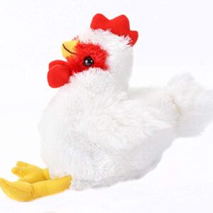 Wild Republic Chicken Plush, Stuffed Animal, Plush Toy, Gifts for Kids, Hug’Ems 7"