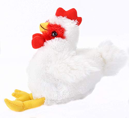 Wild Republic Chicken Plush, Stuffed Animal, Plush Toy, Gifts for Kids, Hug’Ems 7"