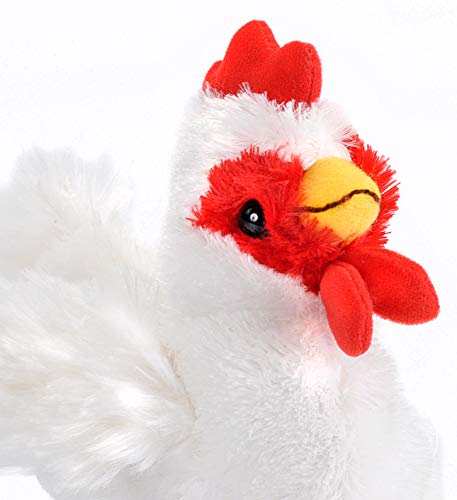 Wild Republic Chicken Plush, Stuffed Animal, Plush Toy, Gifts for Kids, Hug’Ems 7"