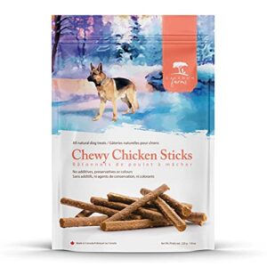 caledon farms chewy chicken sticks dog treats: 220g/7.8oz