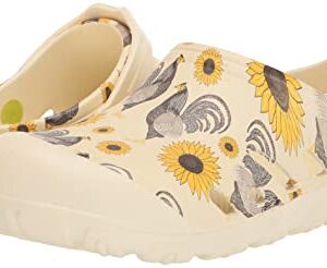 Western Chief Easies Eva Clogs for Women Offers Comfortable Ankle Strap, Synthetic Insole, and Slip-On Style Rooster 9 M