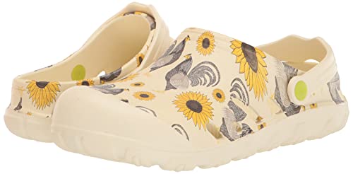 Western Chief Easies Eva Clogs for Women Offers Comfortable Ankle Strap, Synthetic Insole, and Slip-On Style Rooster 9 M