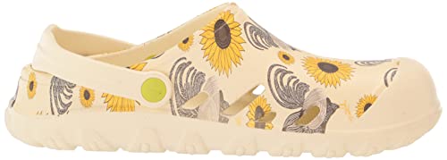 Western Chief Easies Eva Clogs for Women Offers Comfortable Ankle Strap, Synthetic Insole, and Slip-On Style Rooster 9 M