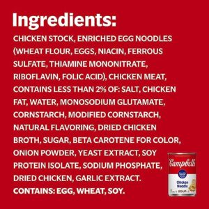 Campbell's Condensed 25% Less Sodium Chicken Noodle Soup, 10.75 Ounce Can (Pack of 12)