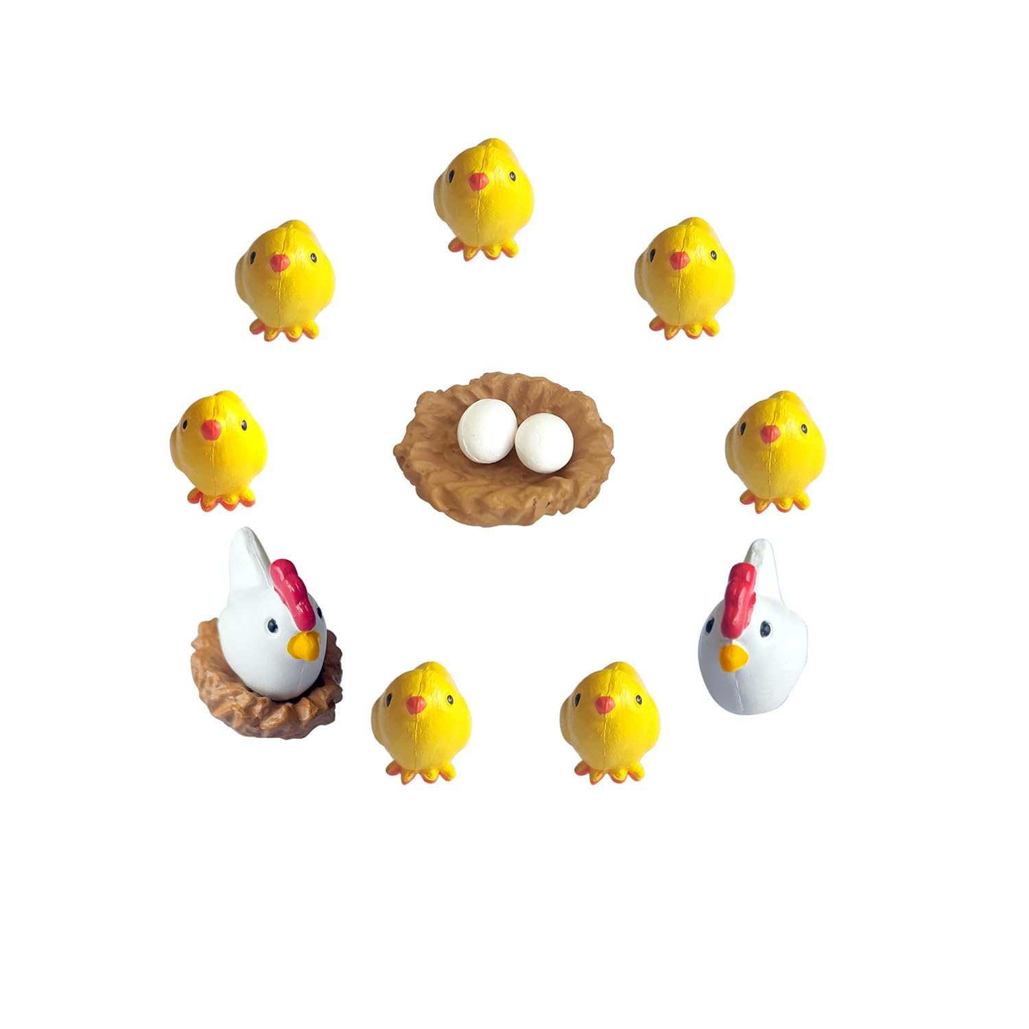 Chicken Shoe Charms Girls Decoration: Cute Chick Shoe Accessories for Clog Funny DIY Animal Shoes Matching for Party Birthday Gifts(10pcs)