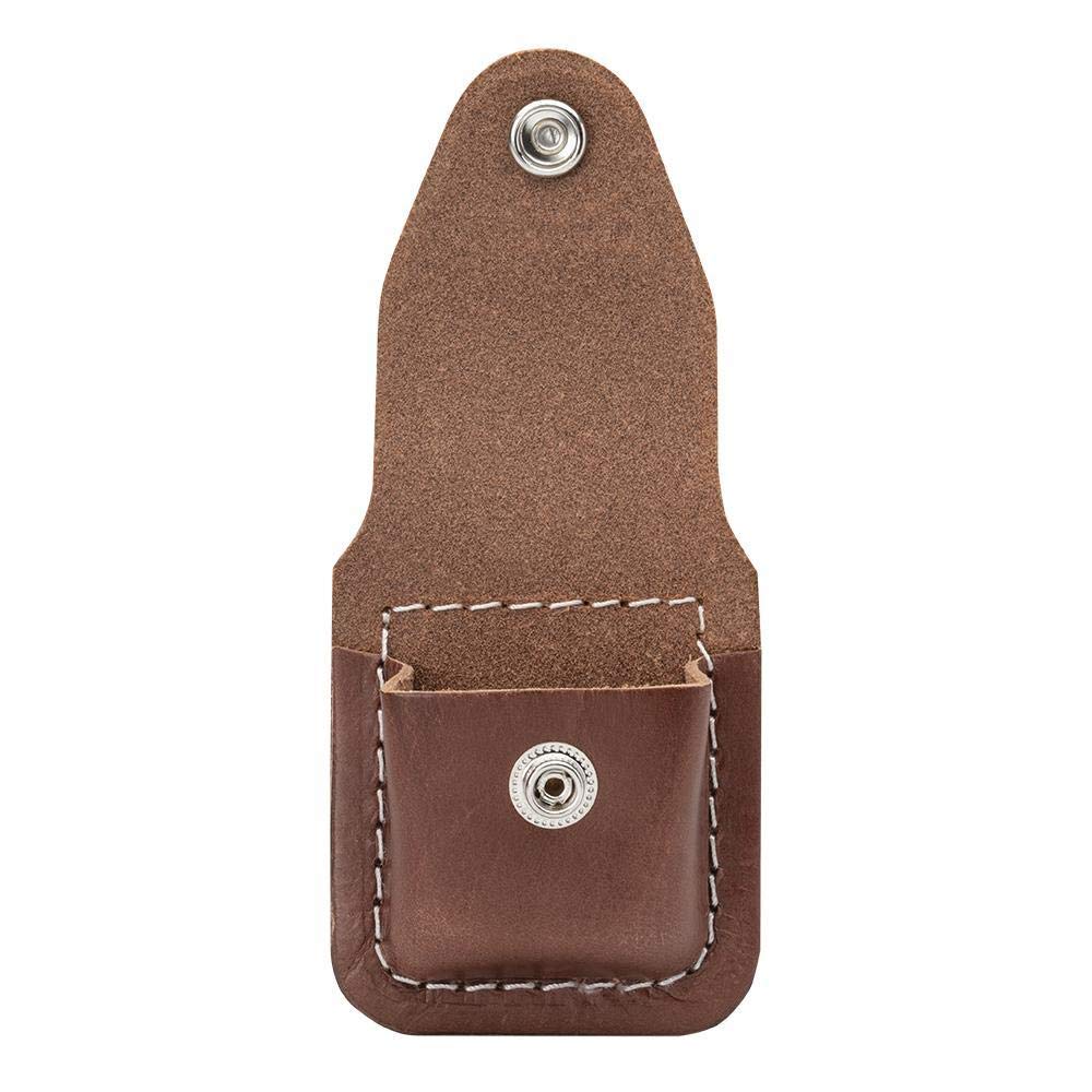 Zippo Brown Lighter Pouch with Clip, Brown, LPCB