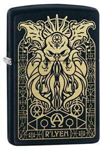 zippo 29965 monster design black matte pocket lighter